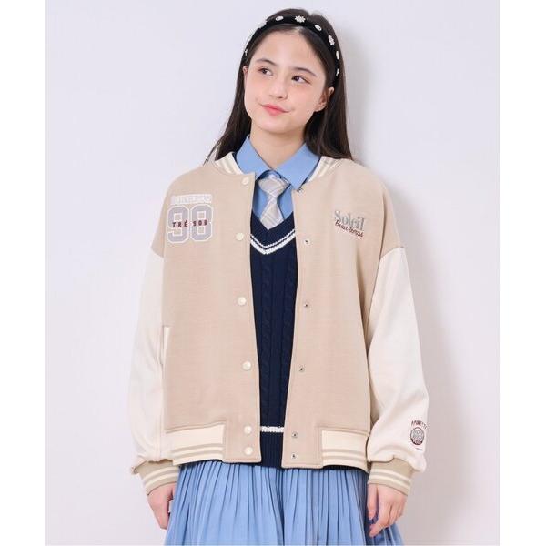 『セール実施中』ZOZO問い合わせ番号:98977150ショップ:NARUMIYA ONLINE，ナルミヤ オンラインブランド:pom ponette junior，ポンポネットジュニア商品名:【裏起毛】ダンボールカットスタジャンカテゴリ:...