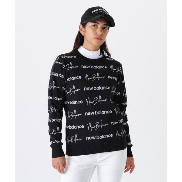 『セール実施中』ZOZO問い合わせ番号:98977810ショップ:the HOUSE，ザハウスブランド:New Balance Golf，ニューバランスゴルフ商品名:【new balance golf】ロゴラッピングペーパー柄 クルーネック...