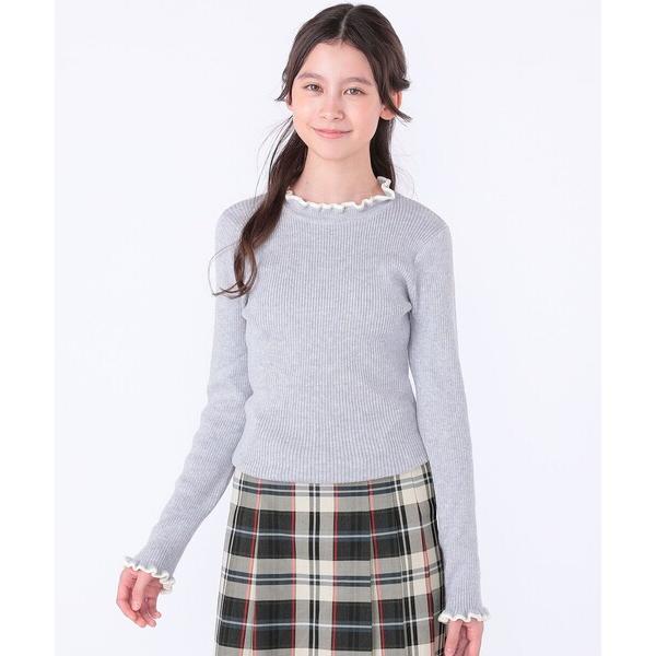 『セール実施中』ZOZO問い合わせ番号:98977905ショップ:SHIPS KIDS，シップス キッズブランド:SHIPS，シップス商品名:SHIPS KIDS:130〜150cm /〈手洗い可能〉フリル リブ ニットカテゴリ:トップス&...