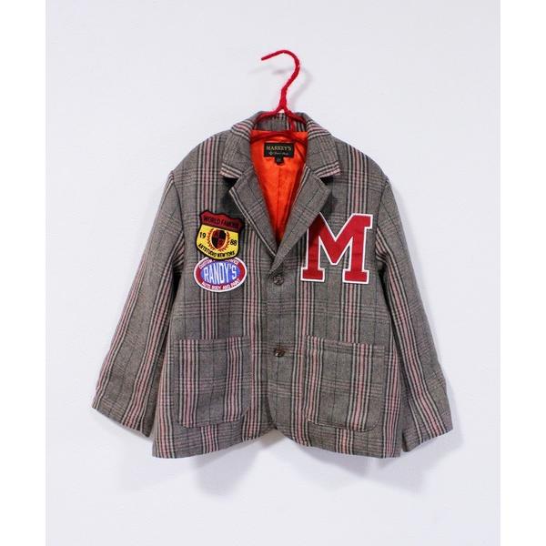 『タイムセール実施中』ZOZO問い合わせ番号:98978595ショップ:MARKEY'S，マーキーズブランド:MARKEY'S，マーキーズ商品名:ワッペンチェックジャケットカテゴリ:ジャケット/アウター>その他アウターブランド品番:0...