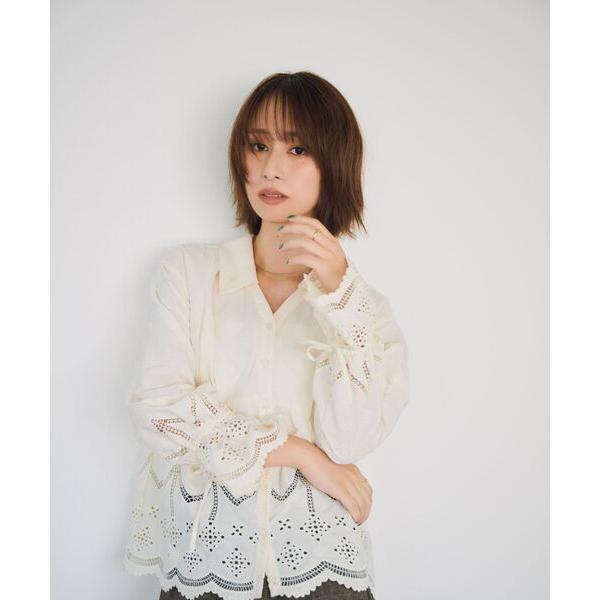 ZOZO問い合わせ番号:98978685ショップ:COHINA STORE，コヒナストアブランド:STRATA，エストラータ商品名:エンブロイダリーリボンスリーブブラウス 【低身長・小柄女性】カテゴリ:トップス>Tシャツ/カットソーブ...