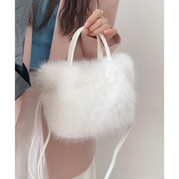 『タイムセール実施中』ZOZO問い合わせ番号:98978942ショップ:Ada.，エイダブランド:ADDITION STORE，アディションストア，VQ，ブイキュー商品名:＼ふわふわカワイイ／フォックス フェイクファー ショルダーバッグ【2...