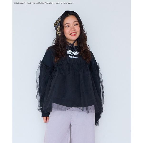 『タイムセール実施中』ZOZO問い合わせ番号:98979335ショップ:MARKEY'S，マーキーズブランド:MARKEY'S，マーキーズ商品名:【BACK TO THE FUTURE】別注チュールトレーナー/おとなカテゴリ:トップス&gt...