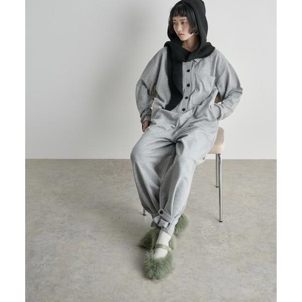 ZOZO問い合わせ番号:98980038ショップ:Auntie Rosa，アンティローザブランド:THE YOn，ザヨン商品名:ポロスウェットオールインワンカテゴリ:オールインワン・サロペット>つなぎ/オールインワンブランド品番:TY...