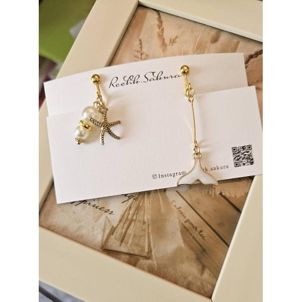 ZOZO問い合わせ番号:98980074ショップ:TONE，トーンブランド:tone，トーン商品名:【ReeHK.Sakura】Sea　イヤリング(MA)カテゴリ:アクセサリー>イヤリングブランド品番:Reek-18素材:イヤリング金...
