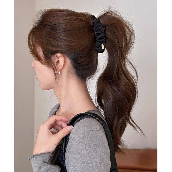 『タイムセール実施中』ZOZO問い合わせ番号:98980233ショップ:RiNc，リンクブランド:ammy.，エイミードット商品名:【 ammy. / エイミードット 】 エレガント サテン風 バナナクリップ / ヘアアクセサリーカテゴリ:...