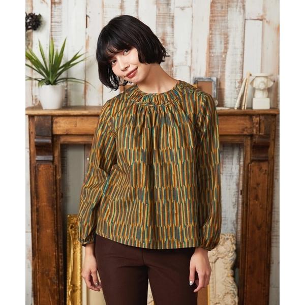 『セール実施中』ZOZO問い合わせ番号:98980237ショップ:Jocomomola，ホコモモラブランド:Jocomomola，ホコモモラ商品名:Calle del los Libreros ストライプブラウスカテゴリ:トップス>シ...