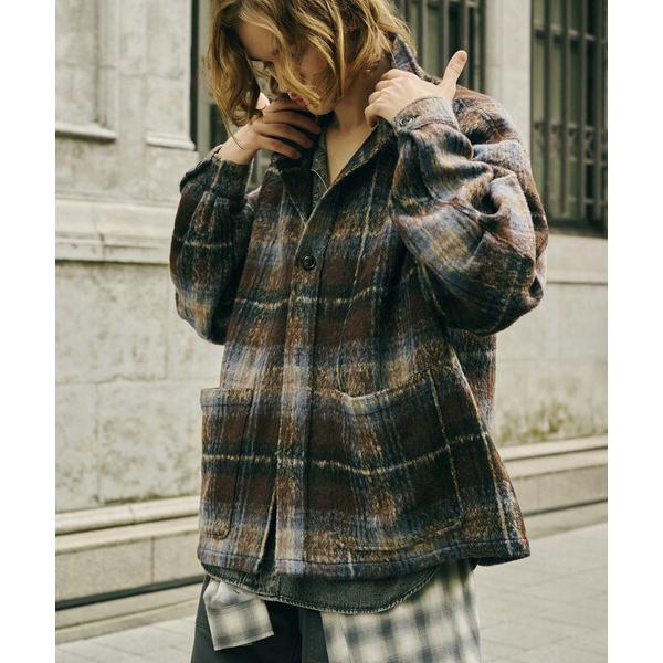 『タイムセール実施中』ZOZO問い合わせ番号:98980343ショップ:PUBLUX，パブリュクスブランド:FREAK'S STORE，フリークスストア，PUBLUX，パブリュクス商品名:PUBLUX/パブリュクス シャギーオーバーチェック...