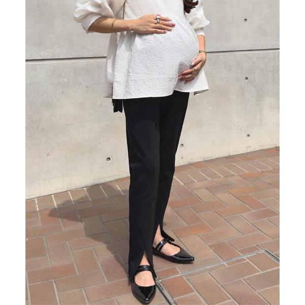 ZOZO問い合わせ番号:98981604ショップ:kobelettuce，コウベレタスブランド:KOBE LETTUCE，コウベレタス商品名:[ mamaレタス ] 裾スリットストレッチマタニティスキニーパンツカテゴリ:ママ＆ベビー>...