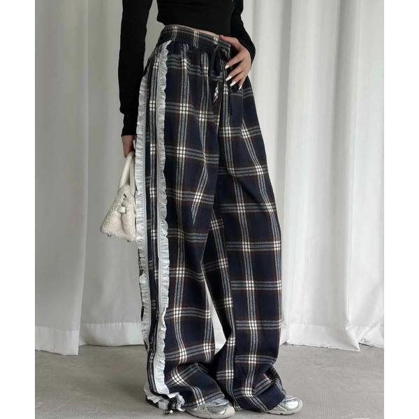 『タイムセール実施中』ZOZO問い合わせ番号:98981729ショップ:DIAVEL，ディアベルブランド:DIAVEL，ディアベル，LADY LIKE，レディライク，SHEENA，シーナ商品名:【新色追加】Y2Kトレンド裏起毛チェック柄フリ...