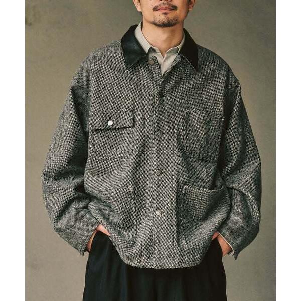 『セール実施中』ZOZO問い合わせ番号:99012039ショップ:EDIFICE，エディフィスブランド:417 EDIFICE，フォーワンセブンエディフィス商品名:ウールツイード カバーオールカテゴリ:ジャケット/アウター>カバーオー...