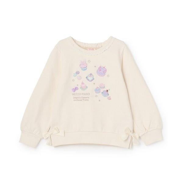 『セール実施中』ZOZO問い合わせ番号:99012668ショップ:NARUMIYA ONLINE，ナルミヤ オンラインブランド:mezzo piano，メゾピアノ商品名:【人気商品再入荷】【直営店で取り扱い無し】プチフール刺しゅう　トレーナ...