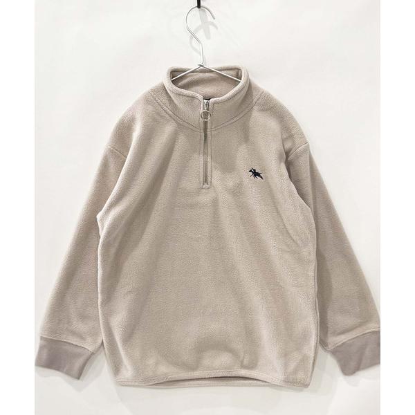 『タイムセール実施中』ZOZO問い合わせ番号:99013520ショップ:Auntie Rosa，アンティローザブランド:ZI-ON，ジーオン商品名:キッズ POLOCHAMPS オーバーサイズ フリース ハーフZIPトレーナーカテゴリ:トッ...