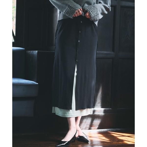 ZOZO問い合わせ番号:99013657ショップ:tocco closet／&amp;. NOSTALGIA，トッコ　クローゼット　／　アンドドットノスタルジアブランド:ARVELLIA，アルベリア商品名:TWO-TONE SLIT KNI...