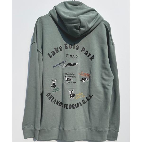 『タイムセール実施中』ZOZO問い合わせ番号:99013994ショップ:Outfitter lab，アウトフィッターラボブランド:T-MAC OUTING，ティーマック アウティング商品名:T-MAC　背面キツネ刺繍　オーバーサイズ　スウェ...