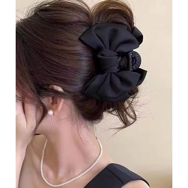 『タイムセール実施中』ZOZO問い合わせ番号:99014234ショップ:RiNc，リンクブランド:ammy.，エイミードット商品名:【 ammy. / エイミードット 】 サテン調 リボン バンスクリップカテゴリ:ヘアアクセサリー>バ...