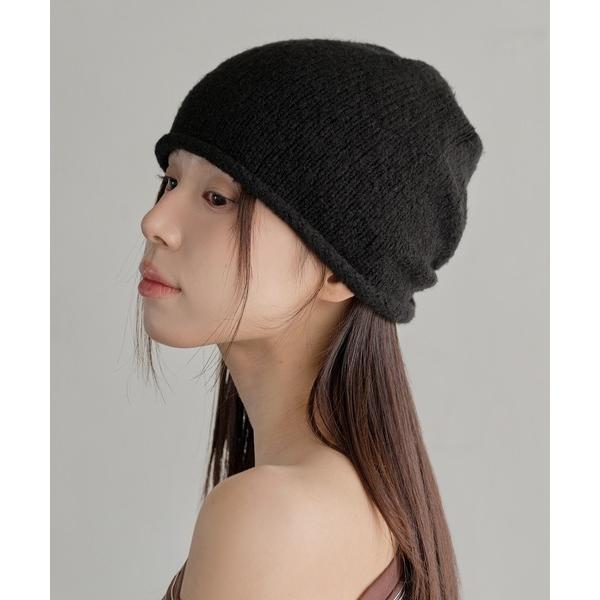 『タイムセール実施中』ZOZO問い合わせ番号:99014734ショップ:UNE MANSION，ユヌマンションブランド:UNE MANSION，ユヌマンション商品名:ルーズニットバックシャーリングビーニーカテゴリ:帽子>ニットキャップ...