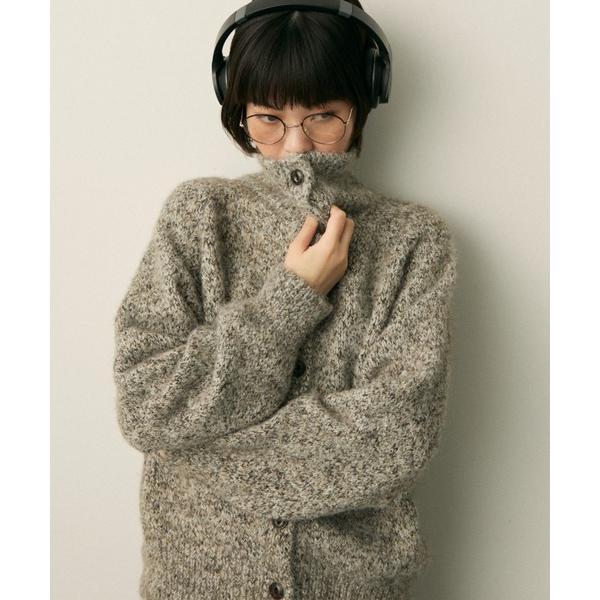 『タイムセール実施中』ZOZO問い合わせ番号:99015666ショップ:Auntie Rosa，アンティローザブランド:full/fill.，フルフィル商品名:mix knit high neck cardigan / ミックスニットハイネ...