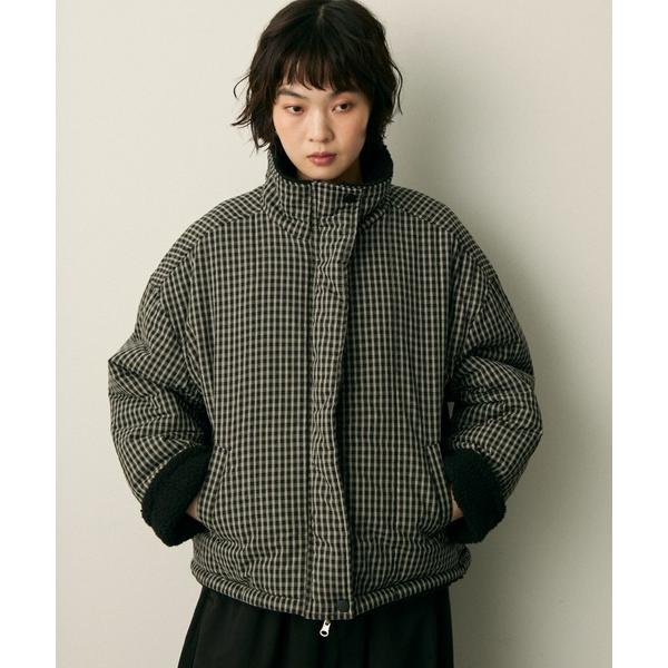 『タイムセール実施中』ZOZO問い合わせ番号:99015678ショップ:Auntie Rosa，アンティローザブランド:full/fill.，フルフィル商品名:reversible check boa puff jacket / リバーシブ...