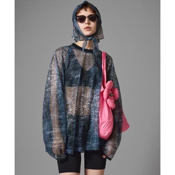 ZOZO問い合わせ番号:99015933ショップ:L.H.P WOMEN，エルエイチピーウィーメンブランド:NON TOKYO，ノントーキョー，L.H.P，エルエイチピー商品名:NON TOKYO/ノントーキョー/プリントメッシュプルオーバ...