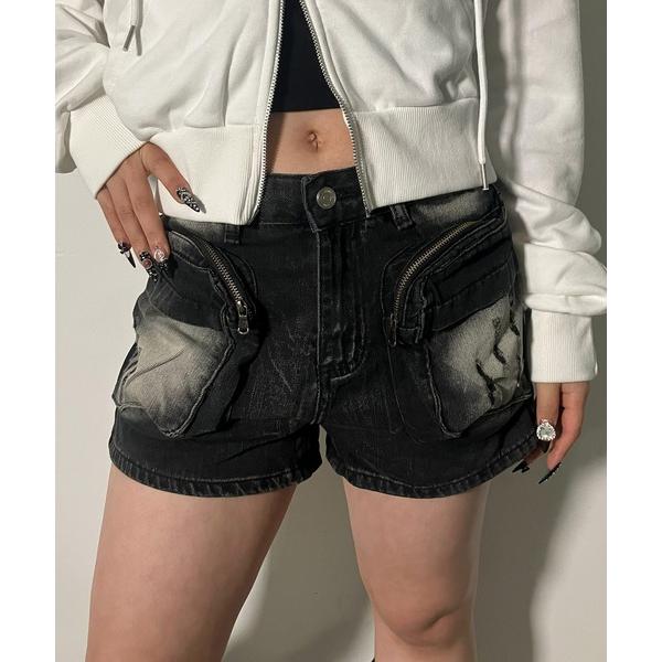 ZOZO問い合わせ番号:99016743ショップ:A'GEM/9 × .kom，エージェムナインブランド:.KOM，ドットコム商品名:A'GEM/9 × .kom 『.KOM/ドットケーオーエム』 Y2K Washed Big Pocket...