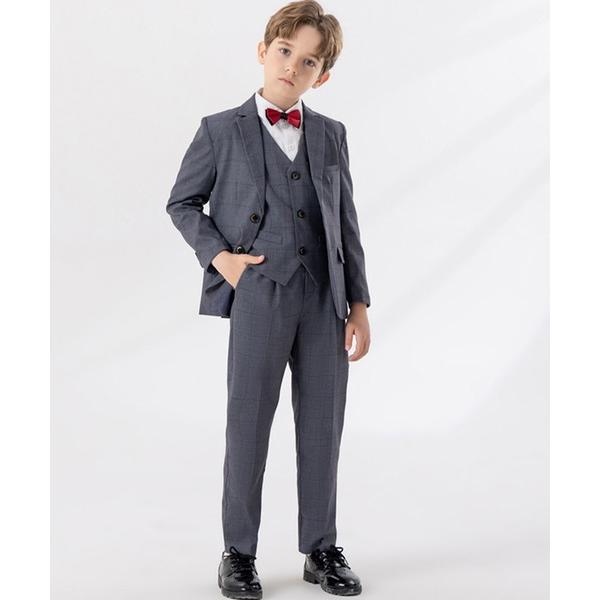 『タイムセール実施中』ZOZO問い合わせ番号:99017023ショップ:TeddyShop，テディショップブランド:DAY CLOSET，デイ クローゼット商品名:【丸ごと洗える セットアップ キッズスーツ】長袖チェックジャケット+ベスト+...