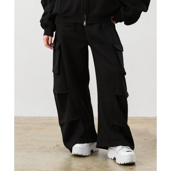 ZOZO問い合わせ番号:99017853ショップ:IF Div.，アイエフディビジョンブランド:HUGELY，ヒュージリー商品名:タック入りサイドポケットスウェットパンツカテゴリ:パンツ>その他パンツブランド品番:119255-126...