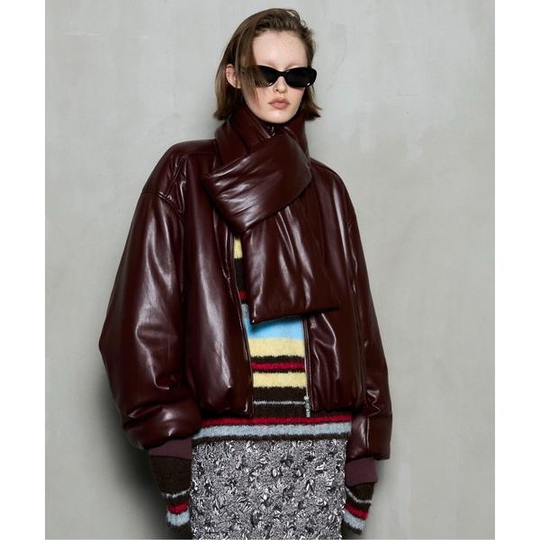 『タイムセール実施中』ZOZO問い合わせ番号:99046648ショップ:MAISON SPECIAL，メゾン スペシャルブランド:MAISON SPECIAL，メゾンスペシャル商品名:Leather Puffer Jacket With M...