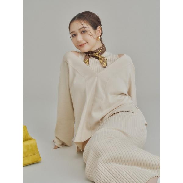 ZOZO問い合わせ番号:99048966ショップ:Mila Owen，ミラ オーウェンブランド:Mila Owen，ミラオーウェン商品名:両得レイヤードニットワンピカテゴリ:ワンピース/ドレス>ワンピースブランド品番:09WNO254...