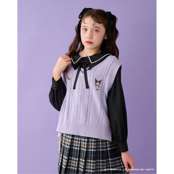 『セール実施中』ZOZO問い合わせ番号:99080878ショップ:NARUMIYA ONLINE，ナルミヤ オンラインブランド:mezzo piano Junior，メゾピアノジュニア商品名:【マイメロディ/クロミ】ニットベスト＆セーラーブ...