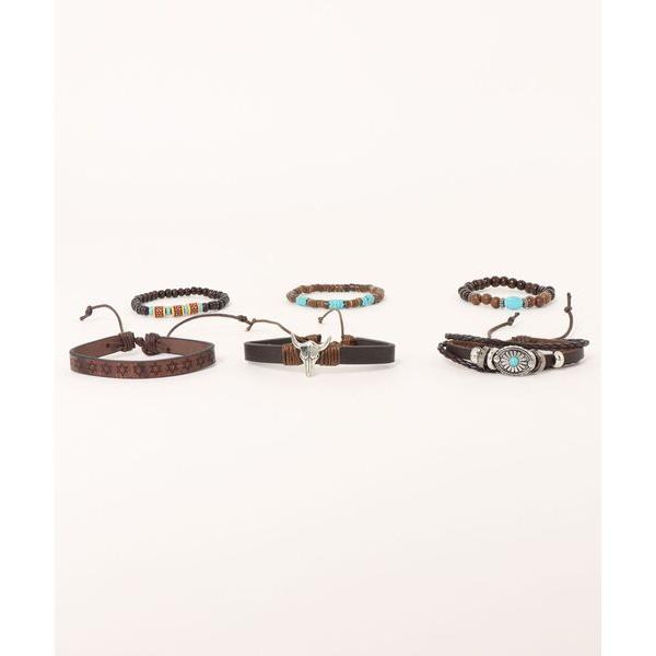 ZOZO問い合わせ番号:99111268ショップ:RiNc，リンクブランド:ARTIFICIAL SWEETENER，アーティフィシャル　スウィートナー商品名:【 ARTIFICIAL SWEETENER 】 6個セットウエスタンブレスレッ...