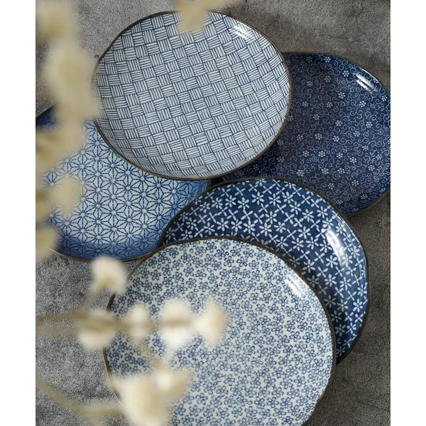 『タイムセール実施中』ZOZO問い合わせ番号:99111934ショップ:FUNALIVE，ファンアライブブランド:FUNALIVE，ファンアライブ商品名:今様古染 菊型８号皿揃 美濃焼カテゴリ:食器/キッチン>食器ブランド品番:STT...