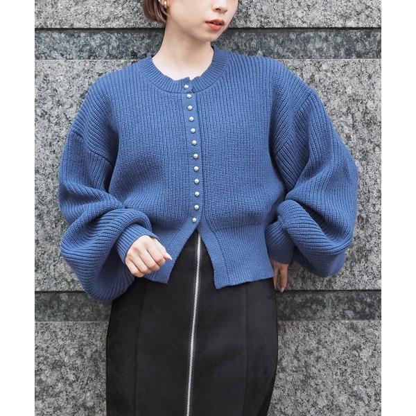 『タイムセール実施中』ZOZO問い合わせ番号:99112269ショップ:tiptop+pocket，ティップトッププラスポケットブランド:tiptop，ティップトップ商品名:畦編メタル釦クルーカーディガンカテゴリ:トップス>カーディガ...