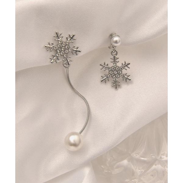 『セール実施中』ZOZO問い合わせ番号:99113073ショップ:VIBGYOR，ヴィブジョーブランド:VIBGYOR Women，ヴィブジョー　ウィメン商品名:【float】スノーフレーク アシンメトリーデザイン イヤーカフカテゴリ:アク...