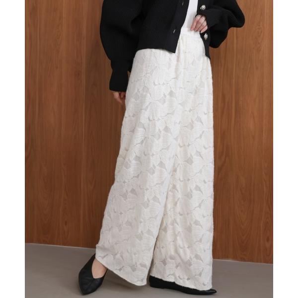 『タイムセール実施中』ZOZO問い合わせ番号:99113516ショップ:Bou Jeloud，ブージュルードブランド:Bou Jeloud，ブージュルード商品名:起毛レースワイドパンツカテゴリ:パンツ>その他パンツブランド品番:653...