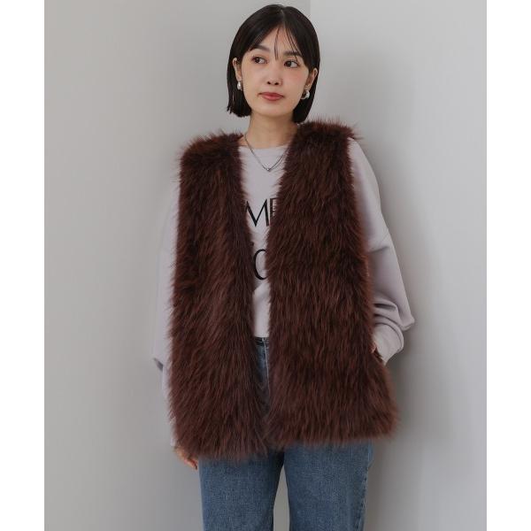 『タイムセール実施中』ZOZO問い合わせ番号:99113519ショップ:Bou Jeloud，ブージュルードブランド:Bou Jeloud，ブージュルード商品名:フェイクロングフォックスファーベストカテゴリ:トップス>ベストブランド品...