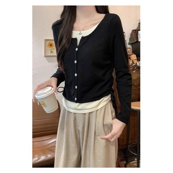 『タイムセール実施中』ZOZO問い合わせ番号:99113732ショップ:Bonjour Sagan，ボンジュールサガンブランド:I.O.E，アイオイ商品名:インナーレイヤードスタイル カーディガンカテゴリ:トップス>カーディガン/ボレ...