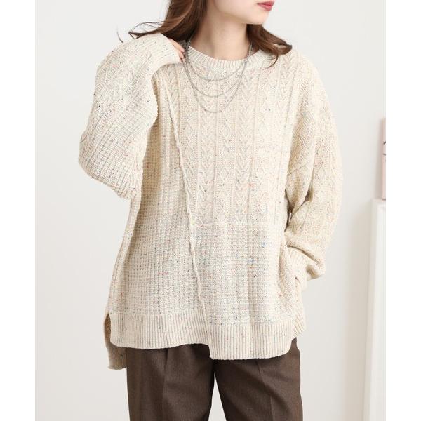 『タイムセール実施中』ZOZO問い合わせ番号:99114296ショップ:FUNALIVE，ファンアライブブランド:myke，ミーカ，FUNALIVE，ファンアライブ商品名:myke カラーネップヤーン リメイク風ニットプルオーバーカテゴリ:...