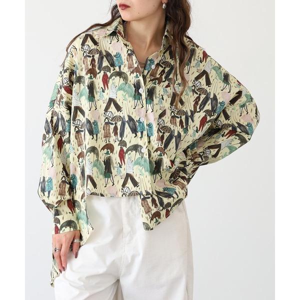 『タイムセール実施中』ZOZO問い合わせ番号:99114592ショップ:FUNALIVE，ファンアライブブランド:FUNALIVE，ファンアライブ商品名:je crois soi プリント　シャツカテゴリ:トップス>シャツ/ブラウスブ...