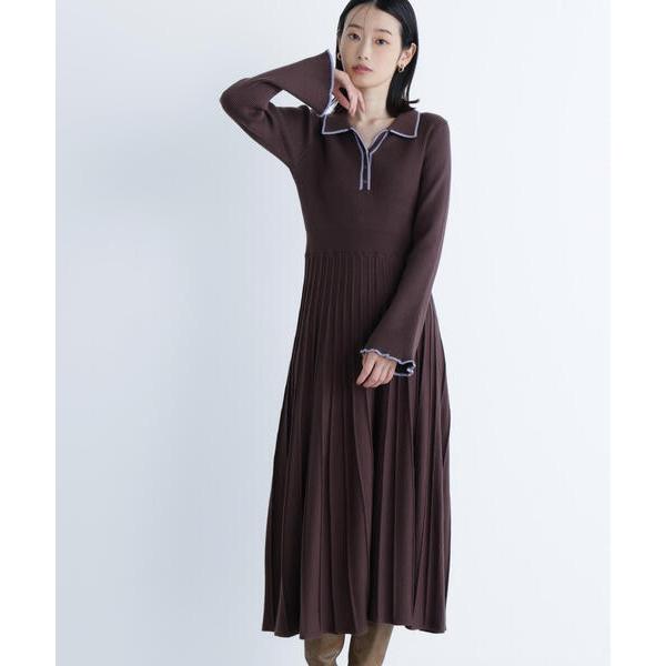 ZOZO問い合わせ番号:99145139ショップ:NATURAL BEAUTY BASIC，ナチュラルビューティーベーシックブランド:NATURAL BEAUTY BASIC，ナチュラルビューティーベーシック商品名:◇スキッパーバイカラーニ...