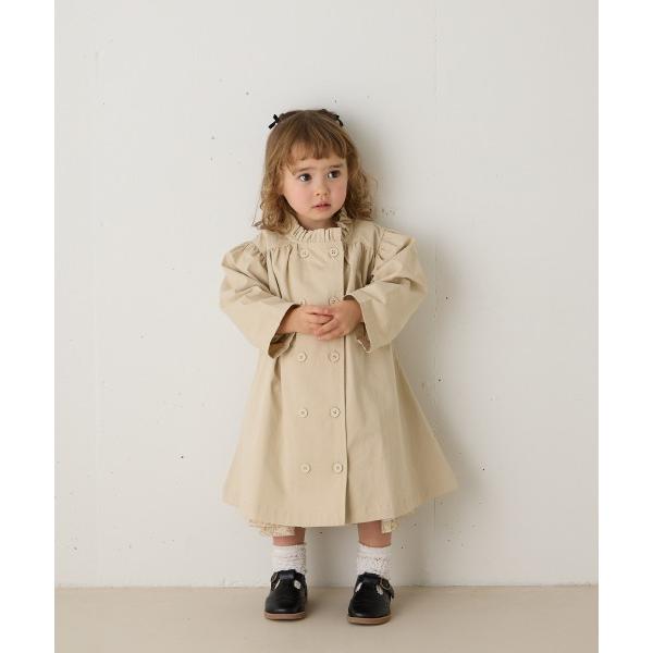 『タイムセール実施中』ZOZO問い合わせ番号:99146321ショップ:riziere，リジェールブランド:riziere，リジェール商品名:ダブルボタンフリルカラーワンピースコートカテゴリ:ジャケット/アウター>その他アウターブラン...