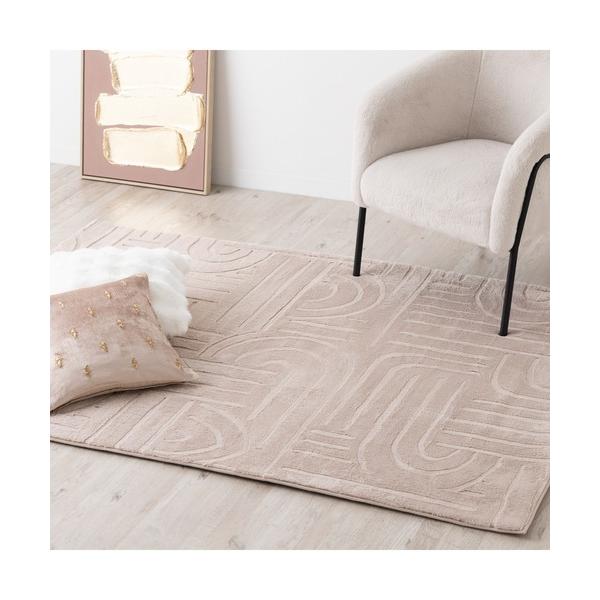 ZOZO問い合わせ番号:99176791ショップ:Francfranc，フランフランブランド:Francfranc，フランフラン商品名:アレーナ ホットカーペットラグ M ライトブラウン 床暖房対応 洗濯可 こたつ対応カテゴリ:インテリア&...