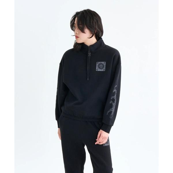 『セール実施中』ZOZO問い合わせ番号:99177392ショップ:BOARDRIDERS，ボードライダーズブランド:RVCA，ルーカ商品名:RVCA レディース BAGGIE BF HALFZIP スウェットジャケット 【2025年秋冬モデ...