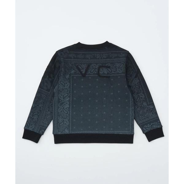 『セール実施中』ZOZO問い合わせ番号:99177416ショップ:BOARDRIDERS，ボードライダーズブランド:RVCA，ルーカ商品名:RVCA キッズ FADE BACK SIDE ARCH RVCA トレーナー 【2025年秋冬モデ...