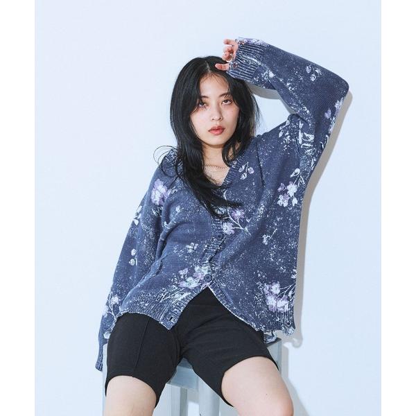 『タイムセール実施中』ZOZO問い合わせ番号:99178273ショップ:JEANASIS，ジーナシスブランド:JEANASIS，ジーナシス商品名:BlurフラワープリントVカーディガン/604991カテゴリ:トップス>カーディガン/ボ...