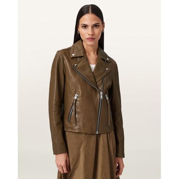 ZOZO問い合わせ番号:99178357ショップ:ALLSAINTS，オールセインツブランド:ALLSAINTS，オールセインツ商品名:DALBY SLIM FIT LEATHER BIKER JACKET | DALBY スリム フィット...