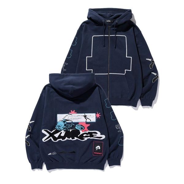 ZOZO問い合わせ番号:99178732ショップ:XLARGE，エクストララージブランド:XLARGE，エクストララージ商品名:SPEED ZIP UP HOODED SWEATSHIRTカテゴリ:トップス>パーカーブランド品番:10...