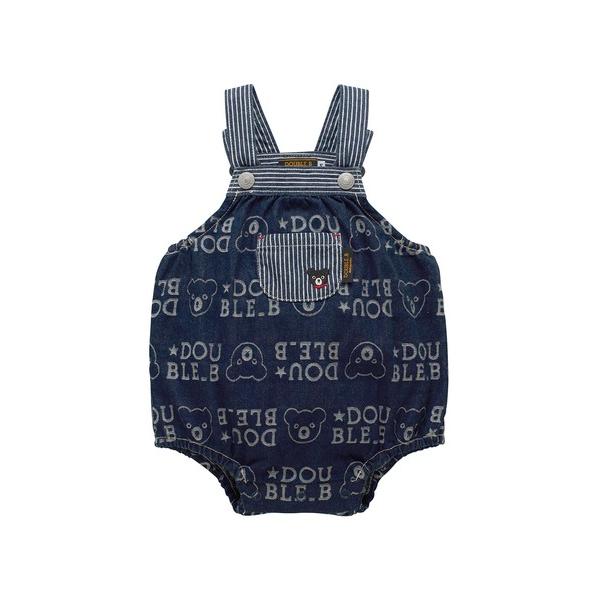 ※このアイテムは返品・交換対象外商品です。ZOZO問い合わせ番号:99179258ショップ:MIKI HOUSE，ミキハウスブランド:DOUBLE_B，ダブルビー商品名:ジャガードデニムロンパースカテゴリ:ママ＆ベビー>ロンパースブラ...