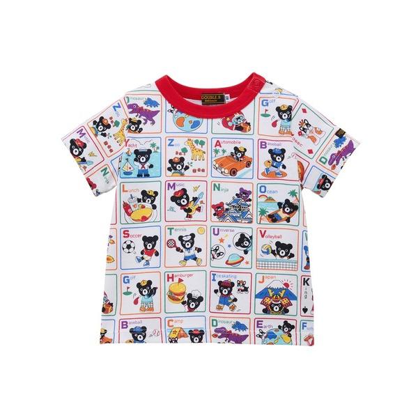 ZOZO問い合わせ番号:99179283ショップ:MIKI HOUSE，ミキハウスブランド:DOUBLE_B，ダブルビー商品名:アルファベット総柄半袖Tシャツカテゴリ:トップス>Tシャツ/カットソーブランド品番:62-5212-790...