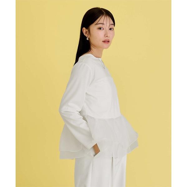 ZOZO問い合わせ番号:99180093ショップ:ur's，ユアーズブランド:ur's，ユアーズ商品名:チュールドッキングペプラムプルオーバーカテゴリ:トップス>Tシャツ/カットソーブランド品番:BHXU1988素材:【本体】 ポリエ...